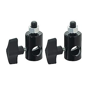 WELLMAKING 2PCS Rapid Adapter Convert with 3/8" Screw DSLR Mount Bracket Multi Functional Mount Bracket Adapter, Photo Studio, Light Stand Tip Boom Arm Photo Studio Photography Accessory