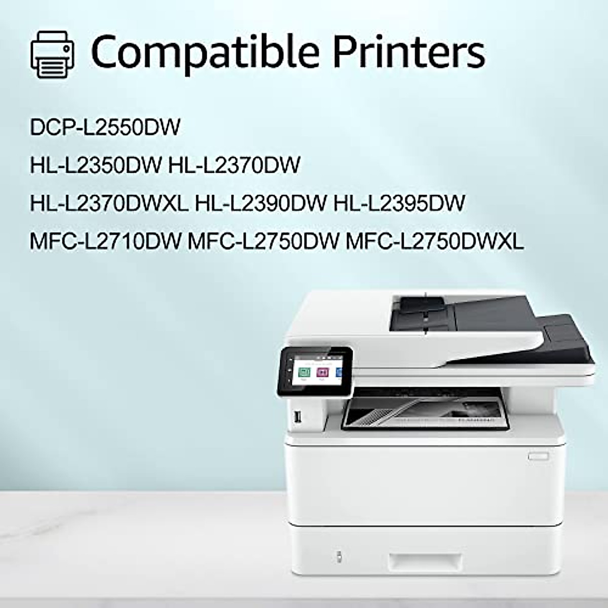 greencycle Compatible Toner Cartridge Replacement for Brother TN760 TN-760 TN730 with CHIP to Use with HL-L2350DW HL-L2395DW HL-L2390DW HL-L2370DW MFC-L2750DW MFC-L2710DW (Black, 1-Pack)
