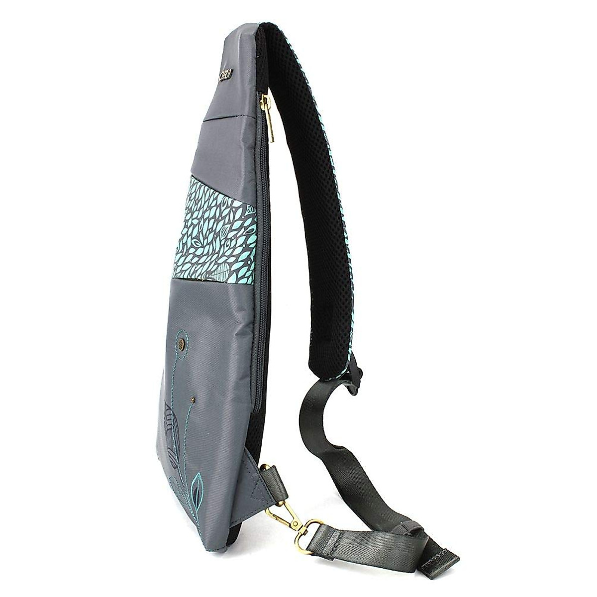 Chala Group, Handbags Dragonfly CV-Escape Sling Backpack, Gray, 9 inch x 16 inch x 1.25 inch