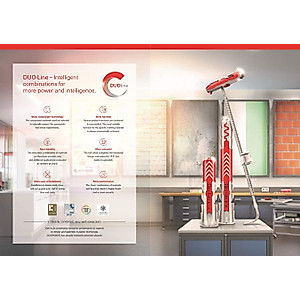 fischer DuoPower 3/16" x 1" S PH, Powerful Universal Plug with Panhead Screw, Intelligent 2-Component Technology for fastenings in Concrete, Bricks, Gypsum plasterboard, 50 Plugs & 50 Screws