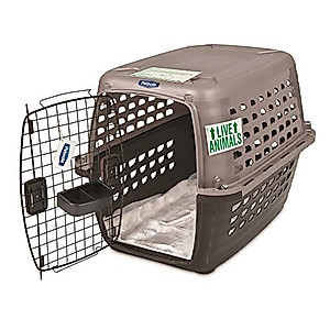 Petmate Vari Dog Kennel, Portable Dog Crate for Small & Medium Dogs, Great for Puppies Indoor or Outdoor, Perfect Travel Dog Crate & 290300 Kennel Travel Kit for Pets