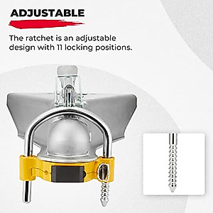 KEMIMOTO Upgrade Code Trailer Hitch Lock Anti Theft Universal Coupler Ball Tow Adjustable Storage Security Heavy-Duty Steel with Combination Design for 1-7/8 Inch, 2 Inch, 2-5/16 Inch Couplers Yellow
