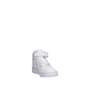 Nike Boys' Air Force 1 Trainers, White (White/White 113), 5 Big Kid