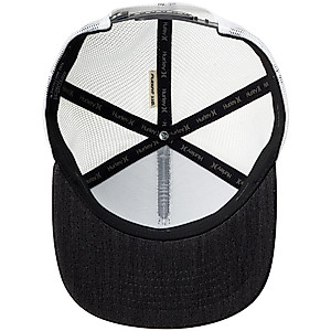 Hurley Mens Caps - Flat Brim Snapback Baseball Cap Standard Trucker Hats for Men, Size One Size, Camo/Black