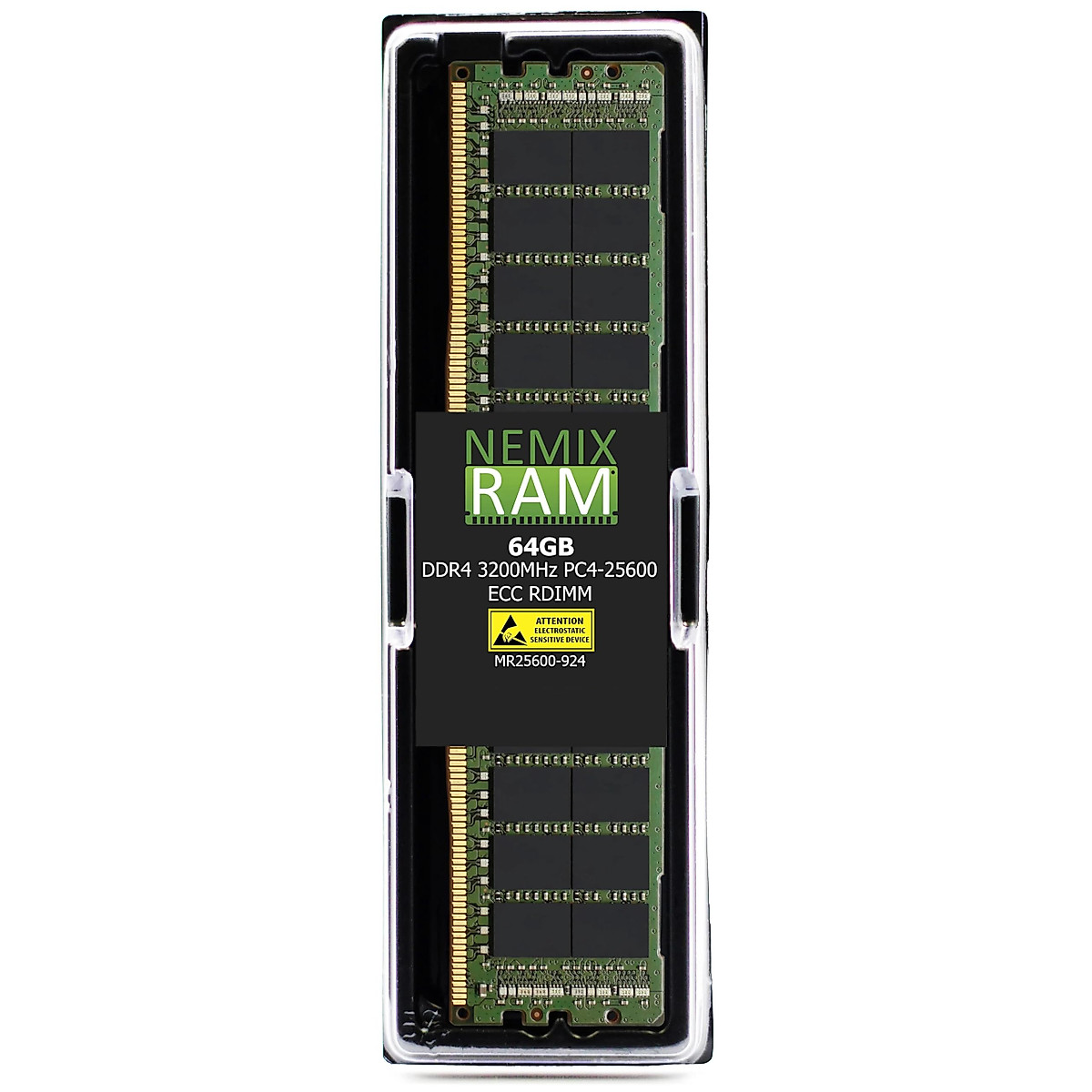 NEMIX RAM 64GB (1X64GB) DDR4 3200MHZ PC4-25600 2Rx4 1.2V CL22 288-PIN ECC RDIMM Compatible with Dell PowerEdge R6515 SNPP2MYXC/64G AA783423 Registered Server Memory