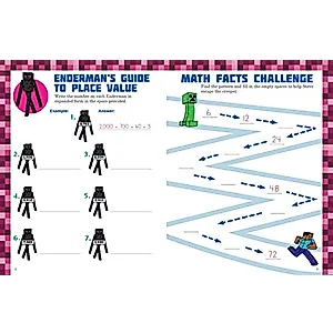 The Best and Biggest Fun Workbook for Minecrafters Grades 3 & 4: An Unofficial Learning Adventure for Minecrafters