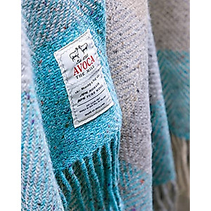 Avoca Mohair Blend Tweed Throw - Dewdrop Design - Made in Ireland 562 x 72