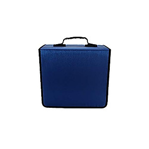 Penlonda CD/DVD Case Holder Organizer Wallet Sleeves Booklet Binder,Storage 400 Capacity Disc(Blue)