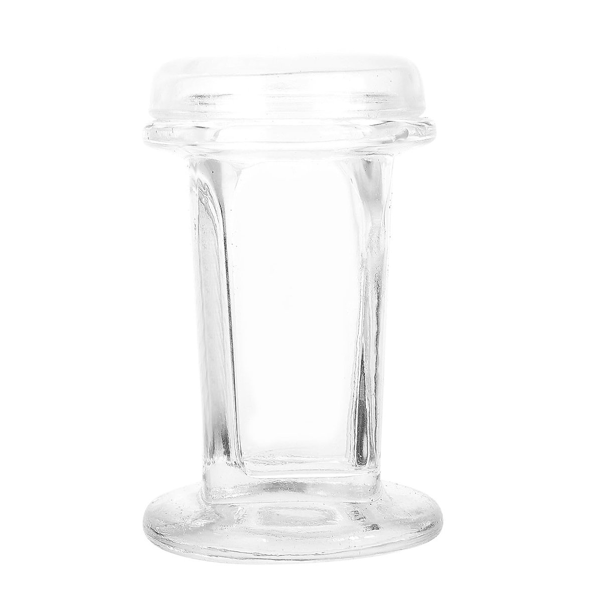 VILLCASE Terrarium Microscope Slides 5- Slide Coplin Staining Jar, Transparent Capacity Experiments Glass Lid Staining Tank Glass Staining Jar for Labs Laboratory Clear Glass Microscope Slides