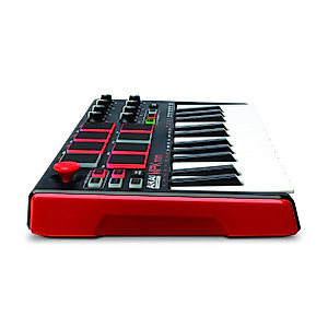 Akai Professional MPK Mini MKII – 25 Key USB MIDI Keyboard Controller With 8 Drum Pads, 8 Assignable Q-Link Knobs and Pro Software Suite Included