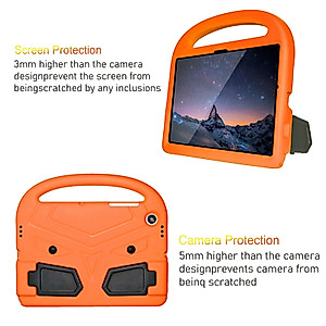 UUcovers Kids Case for Samsung Galaxy Tab A8 10.5 inch Tablet 2022 (SM-X200/X205/X207) Shockproof Handle Stand Lightweight Silicone Protective Kickstand Cover for Galaxy Tab A8 10.5 inch, Orange Bird