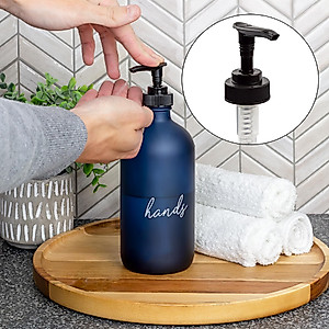 Cornucopia Brands 28-400 Replacement Pumps for Soap Dispensers/Lotion Bottles (6-Pack); Plastic Standard Size Replacement Pump Parts w/ 9-Inch Dip Tubes