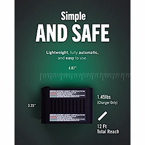 Battery Tender Plus 12V Battery Charger and Maintainer: 1.25 AMP Powersport Battery Charger and Maintainer for Motorcycles, ATVs, UTVs - Smart 12 Volt Automatic Float Charger - 021-0128