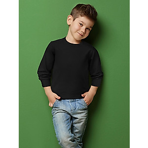 Cooraby 6 Pack Girls Boys Athletic Performance Long Sleeve Shirt Tops Kids Thermal Stretch Undershirt Moisture Wicking Top