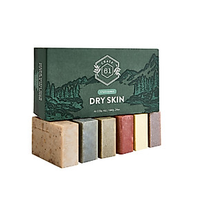Crate 61 Organics, Handmade in Canada, Plant Based Cold Process Natural Bar Soap, With Premium Essential Oils, Pack of 6 (Dry Skin)