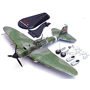 Ilyushin IL-2M3 Sturmovik Aircraft #100 Green Camouflage Piloted by Vasily Emelyanenko Soviet Air Force 1/72 Diecast Model Airplane by Legion LEG-14629LB