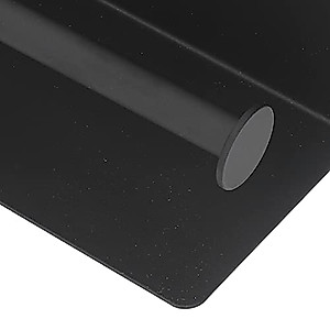 Stainless Steel Toilet Paper Holder with Shelf Self Adhesive Punch Toilet Paper Shelf Roll Holder for Bathroom (K10 Black)