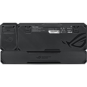 ASUS ROG Claymore II Wireless Modular Gaming Mechanical Keyboard (ROG RX Blue Switches, detachable numpad & wrist rest for TKL 80%/100%, Aura Sync, media controls, fast charge, USB 2.0 Passthrough)
