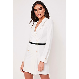 MoYoTo Women's 0.7″Thin Vintage Copper Bee Buckle Leather Belts Casual Dress Belts (Black)