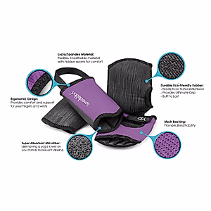 YogaPaws SkinThin Non Slip Yoga Gloves and Yoga Socks for Women and Men for Yoga, Hot Yoga, Crossfit, Cycling, and for Sweaty Hands and Feet