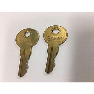 2 Pcs of Cut Keys Code CH506 RV Compartment Lock Truck Tool Box Keys Cargo