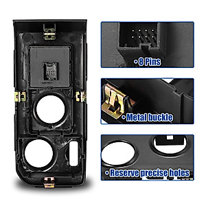 X AUTOHAUX Trailer Brake Control Switch Panel Fit for Chevy Silverado 1500 2500HD 3500HD for GMC Sierra 2014-2019 Replaces 84109447 23476237 Black
