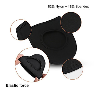 1 Pair Windproof Half Shoecover, Winter Toe Warmers Cycling Overshoes Protectors Thermal Cycling Shoe Covers for Mountain Road