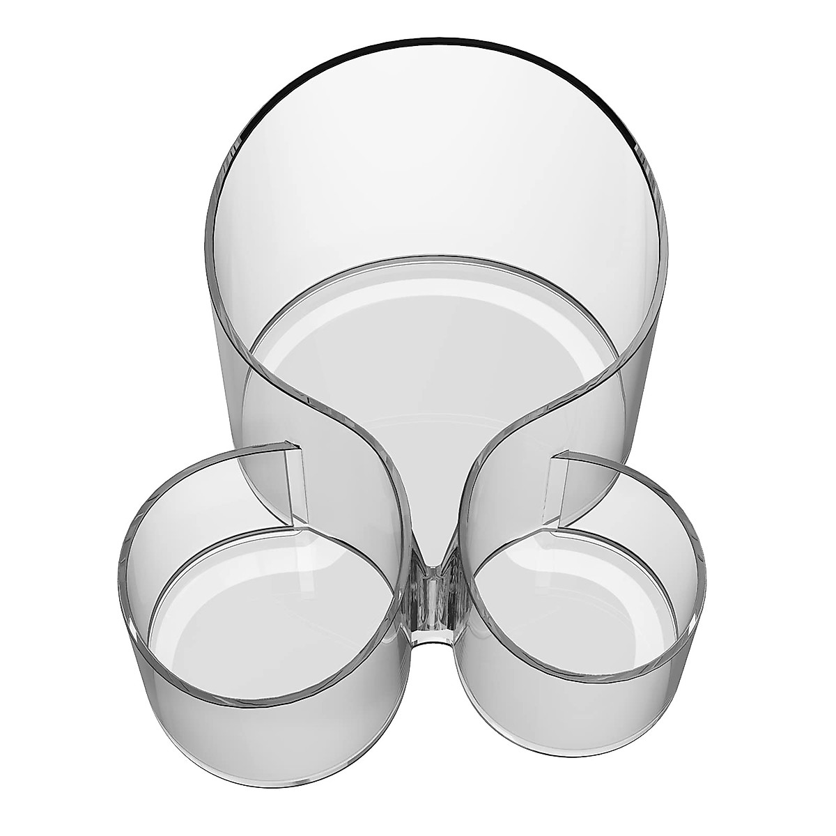 BS-MALL Makeup Brush Organizer for Countertop Display Container Cosmetics Brushes Desk Stand Different Size Brushes