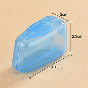 Shappy 10 Pieces Travel Portable Toothbrush Head Covers Toothbrush Protective Case