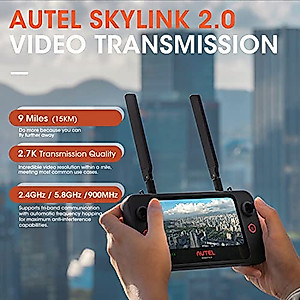Autel Robotics EVO 2 Pro V3 Drone: 2023 Newest EVO II Pro V3 Rugged Bundle, Son-y 1" CMOS Sensor & 6K HDR Video, Moonlight Algorithm 2.0, Max. ISO 44000,12-Bit DNG, F2.8 - F11 Aperture, (Worth $759) 6.4" Smart Controller SE, 15KM Image Transmission, SkyLi