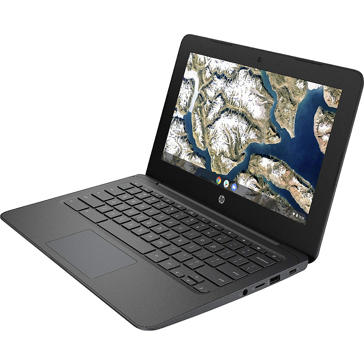 HP Newest Flagship Chromebook, 11.6" HD Screen, Intel Celeron Processor N3350, 4GB LPDDR2, 32GB eMMC, Online Class, Online Meeting, KKE 64GB MicroSD Card