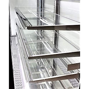 PEAKCOLD Refrigerated Glass Bakery Display Case; Floor Standing Cake Showcase with 3 Shelves; 36" W