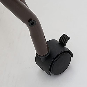 Household Essentials 7172 Rolling Laundry Hamper with Heavy-Duty Canvas Bag | Antique Bronze Frame