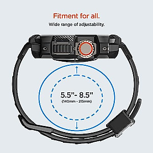 Spigen Rugged Armor Pro Designed for Apple Watch Ultra2/Apple Watch Ultra Case with Band 49mm - Black