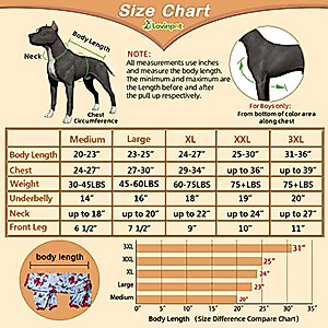 LovinPet Giant Big Dog Pajamas, Rabbit and Wild Horse Print, Lightweight Stretchy Pullover Dog Jammies, Full Coverage Large Breed Dog Onesie, Pet PJ's/Large