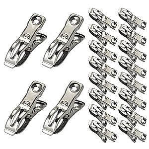 160 PCS Greenhouse Clips, Stainless Steel Garden Clips Anti-Wind, Have a Strong Grip to Hold Down The Shade Cloth or Plant Cover on Garden Hoops or Greenhouse Hoops