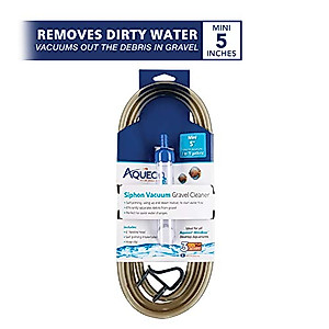 Aqueon Aquarium Siphon Vacuum Gravel Cleaner Mini - 5 Inches