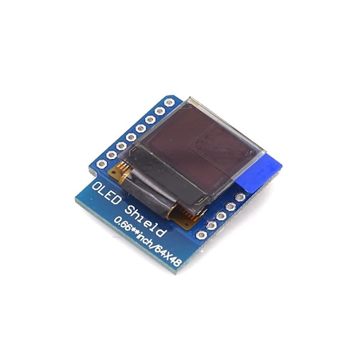 10PCS/LOT 0.66" inch 64X48 IIC I2C OLED LED LCD Dispaly Shield for Arduino Compatible for WeMos D1 Mini