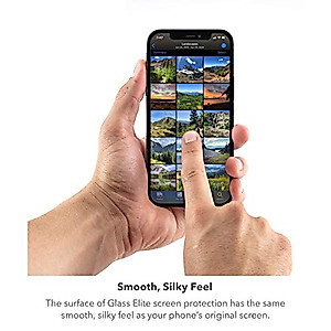 ZAGG InvisibleShield Glass Elite Privacy+ Screen Protector for iPhone 12 Pro Max, Two-Way Privacy Filter, 4X Stronger, Anti-Microbial Treatment, Anti-Fingerprint Technology, Easy to Install