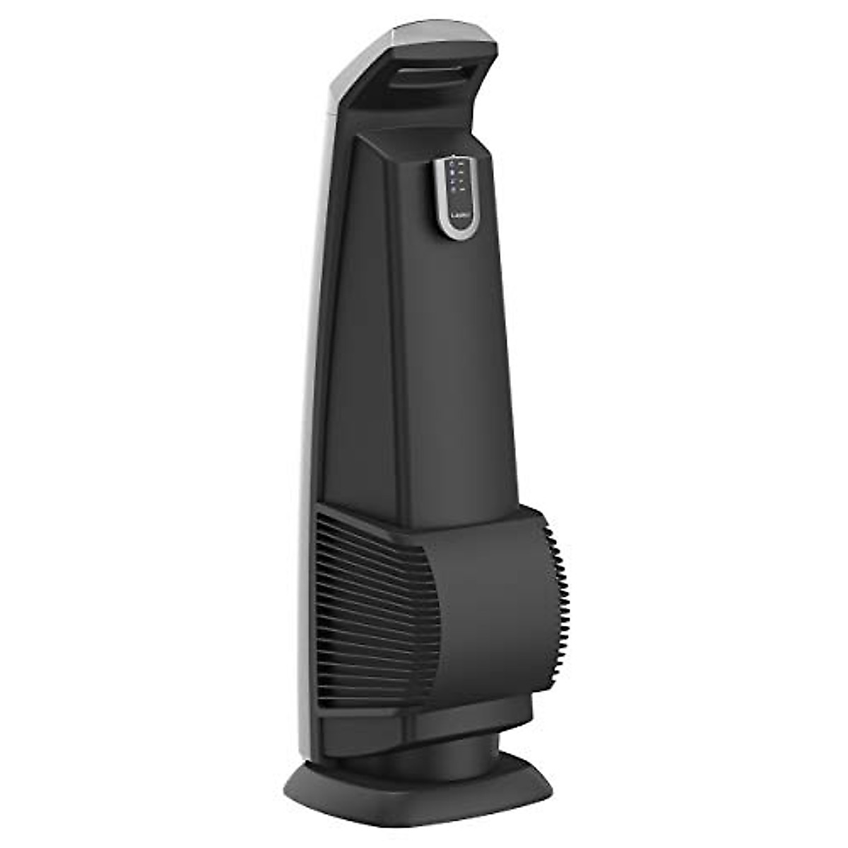 Lasko Oscillating High Velocity Tower Fan, Remote Control, Timer, 3 Powerful Speeds, for Garage, Basement and Gym, 35" Silver and Black, U35115