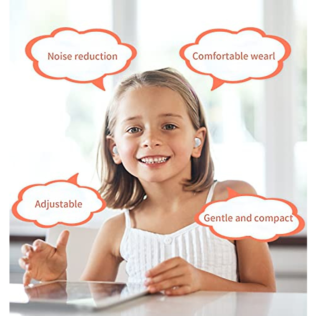 AMAFACE Pink Wireless Earbuds, Sport Bluetooth Earbuds with Microphone - Touch Control, Single/Twin Mode, Noice Cancelling for Kids Adult Small Ears(with 3 Ear Tips)