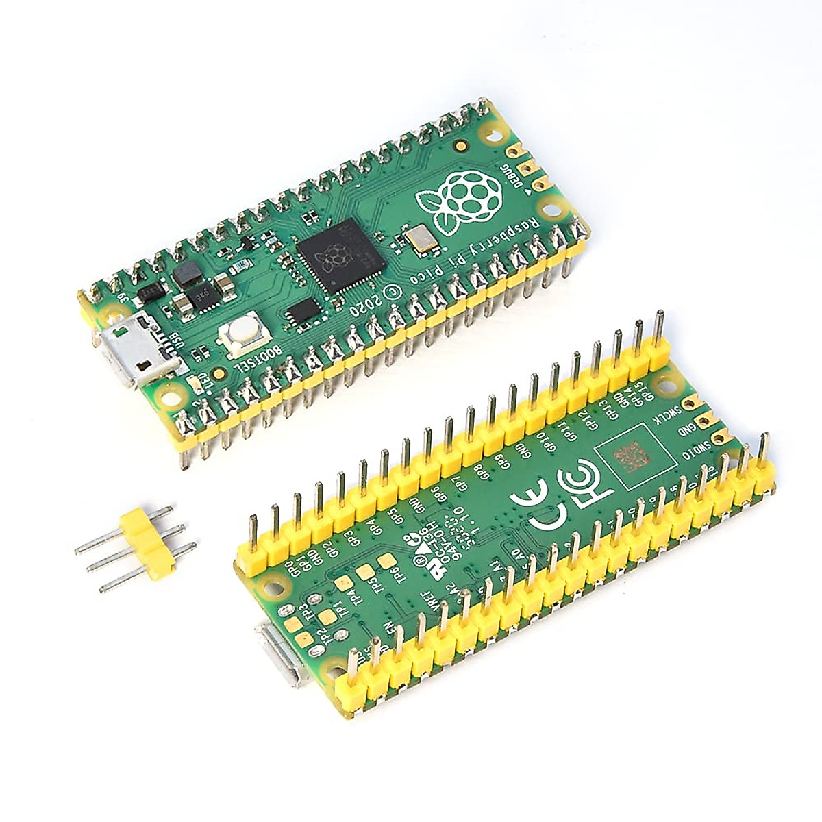 KEYESTUDIO Raspberry Pi Pico Breadboard Starter Kit with Headers Micro USB Cable 830 Breadboard Doupont Wires, RP2040 Microcontroller, 26 Multifunction GPIO Pins, Programmable in C & MicroPython