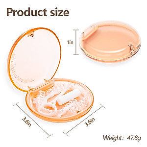 Retainer Case, 2 Pack Orthodontic Mouth Guard Case with Magnetic Closure Hinged Lid, Portable Slim Night Guard Case, Easy to Clean Aligner Case for Girl, Boy, Women, Men, Teenage, Adult