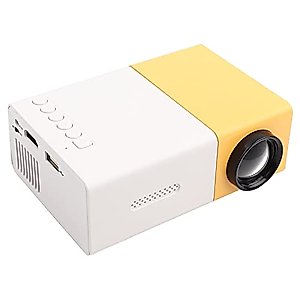Mini Projector Portable 1080P LED Projector, Pocket Pico Video Projector for Home Theater Movie Projector, Outdoor Movie Projector, Cartoon, Kids Gift, HDMI USB TV AV Interfaces and Remote Control