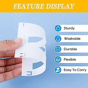 UCEC 3 Inch Letter Stencils Symbol Number Stencil, 42PCS Reusable Alphabet Letter Stencils Interlocking Stencil Kit, Plastic Art Craft Stencils Letters, Number Stencil Kit for Christmas Decorations