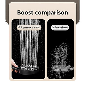 Shower Head - High-Pressure Handheld Showerhead with Carbon Filter - Hard Water Softener Filtered Shower Head, High Pressure 5 Spray Modes Handheld Shower Head (10x5in)