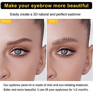 Lookmee Eyebrow Lamination Kit, Professional Instant Eyebrow Lift Kit, At Home DIY Long Lasting Eyebrow Perming Kit for Fuller and Messy Eyebrows