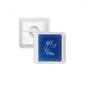 DIYthinker Star Universe Aquarius Constellation Pattern Keycap Mechanical Keyboard PBT Gaming Upgrade Kit