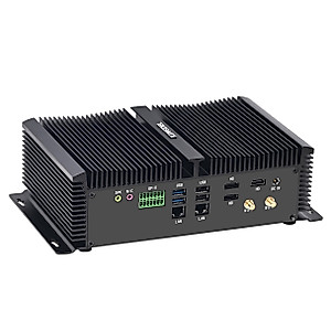 KINGDEL NC9000 Mini Gaming PC Core i7-10750H 8 Cores 16MB Cache Max 5.00GHz CPU, 32GB DDR4 RAM 1TB SSD 3xHD 6xCOM 8xUSB Support WOL PXE Restore AC Power Loss