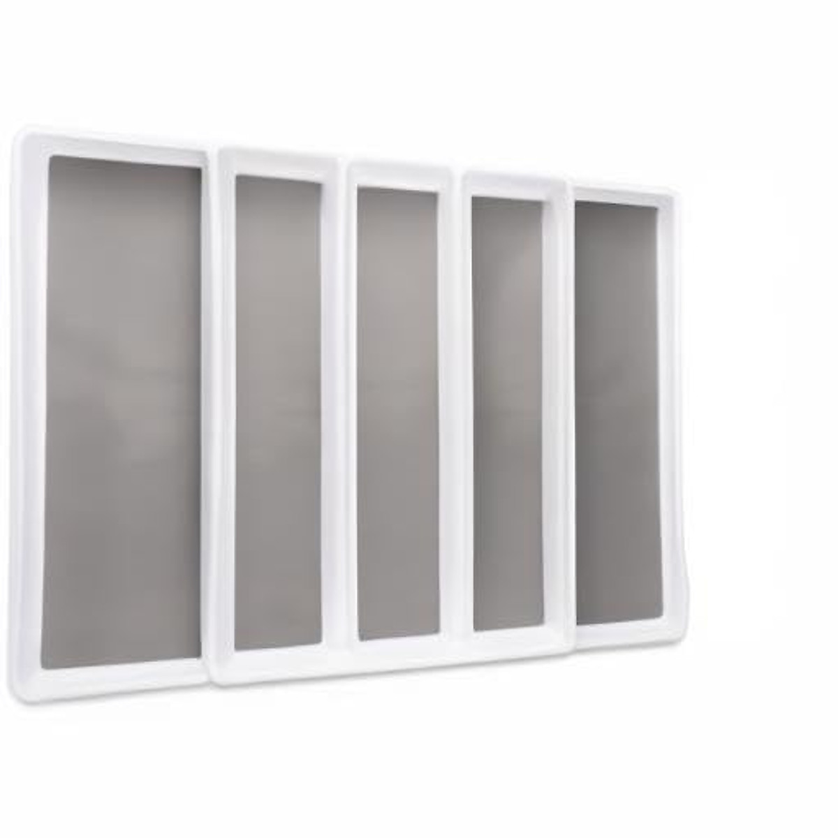 SESENO Expandable Utensil Tray Drawer Organizer, 5 Compartment Adjustable Serving Utensils Holder, Multi-Purpose Storage for Kitchen, Office, Bathroom Supplies